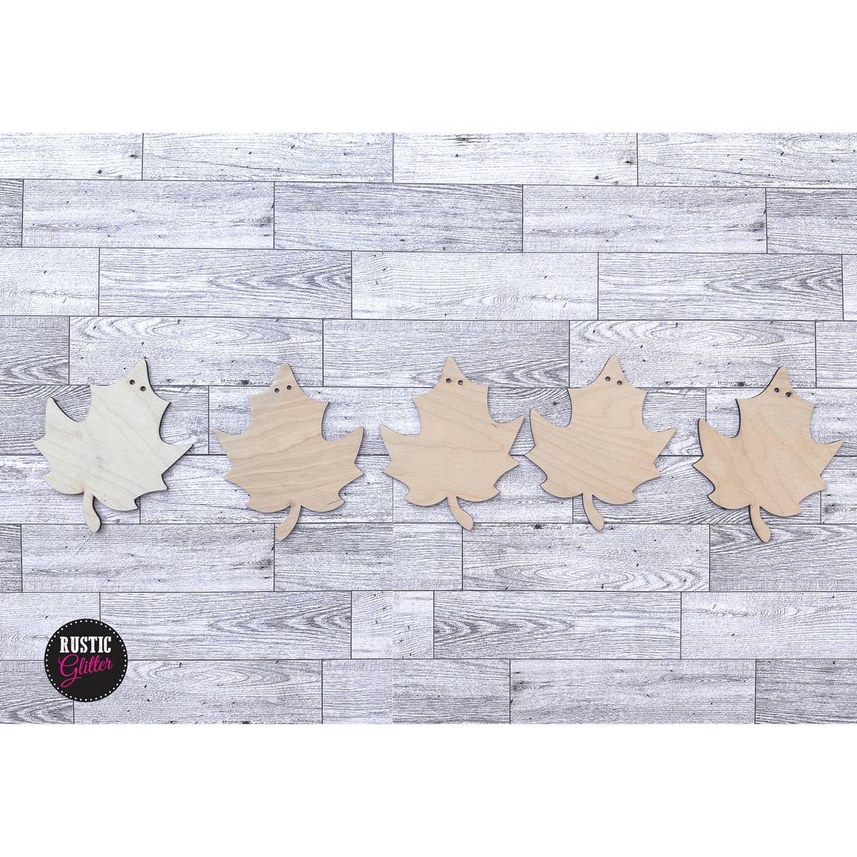 Fall Wood Garland | Unfinished – Rustic Glitter