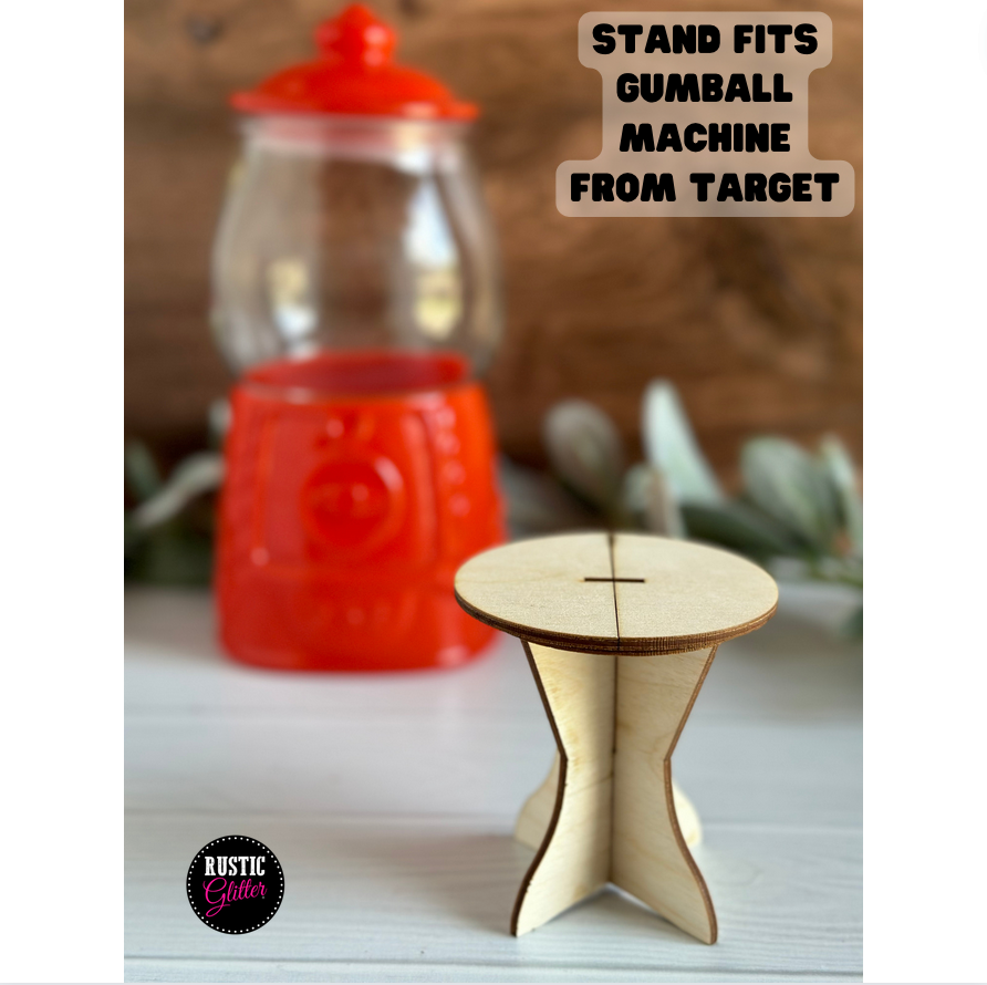 Gumball Stand – Rustic Glitter